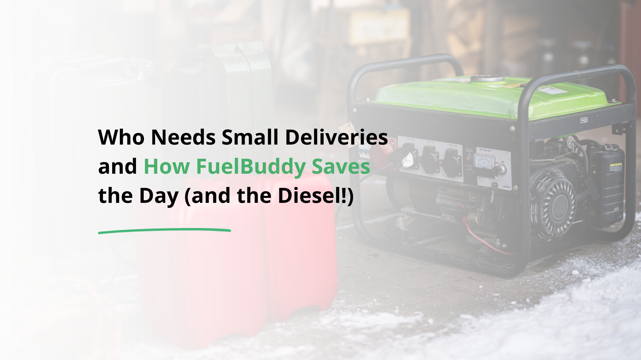 Who Needs Small Deliveries and How FuelBuddy Saves - Fuelbuddy